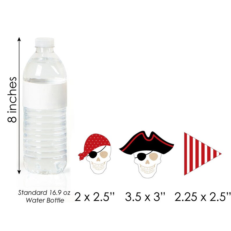 Pirate DIY Shaped Cut Outs Beware of Pirates Birthday | Etsy