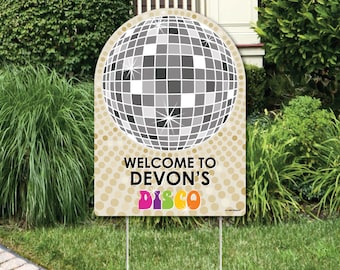 70s Theme Welcome Sign - Etsy
