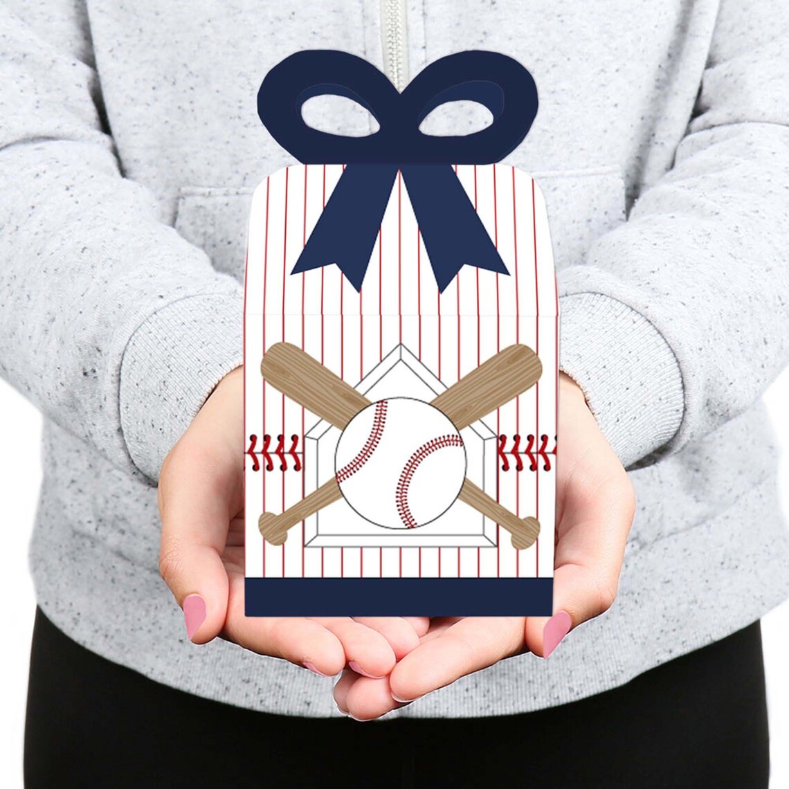 Batter up Baseball Square Favor Gift Boxes Baby Shower | Etsy