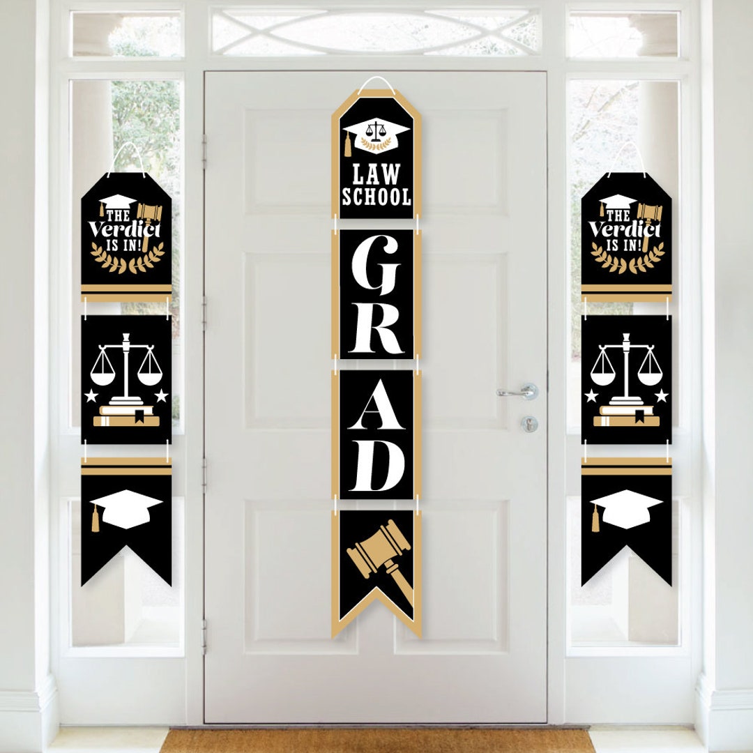 Law School Grad - Hanging Vertical Paper Door Banners - Future Lawyer ...