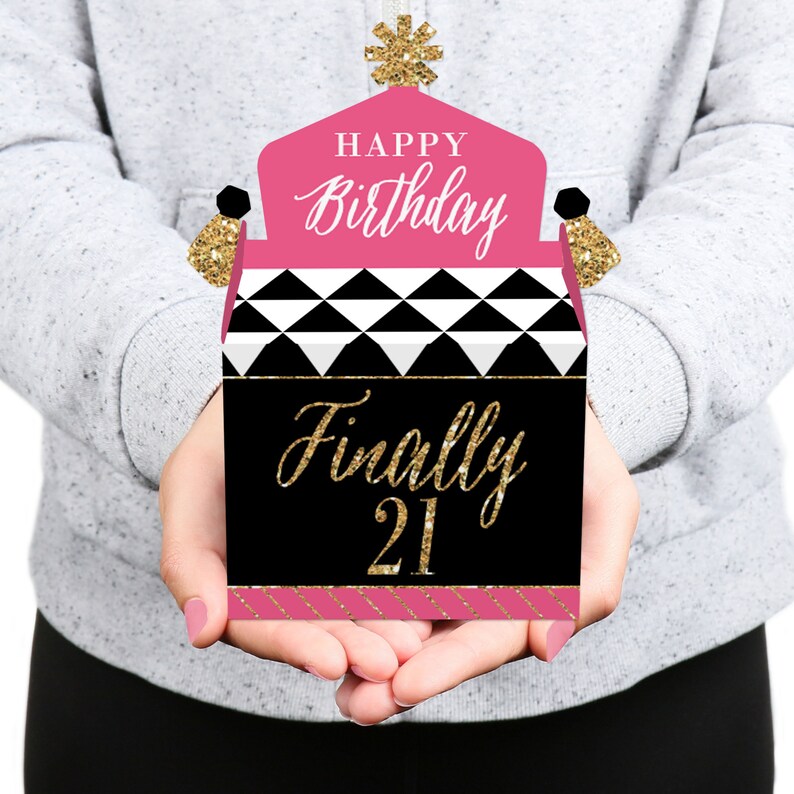 Finally 21 Girl Treat Box Party Favors 21st Birthday Party - Etsy