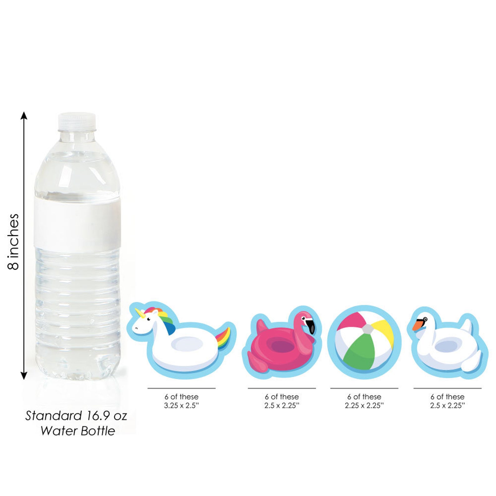 Make A Splash Pool Party Small Paper Cut Outs Summer - Etsy