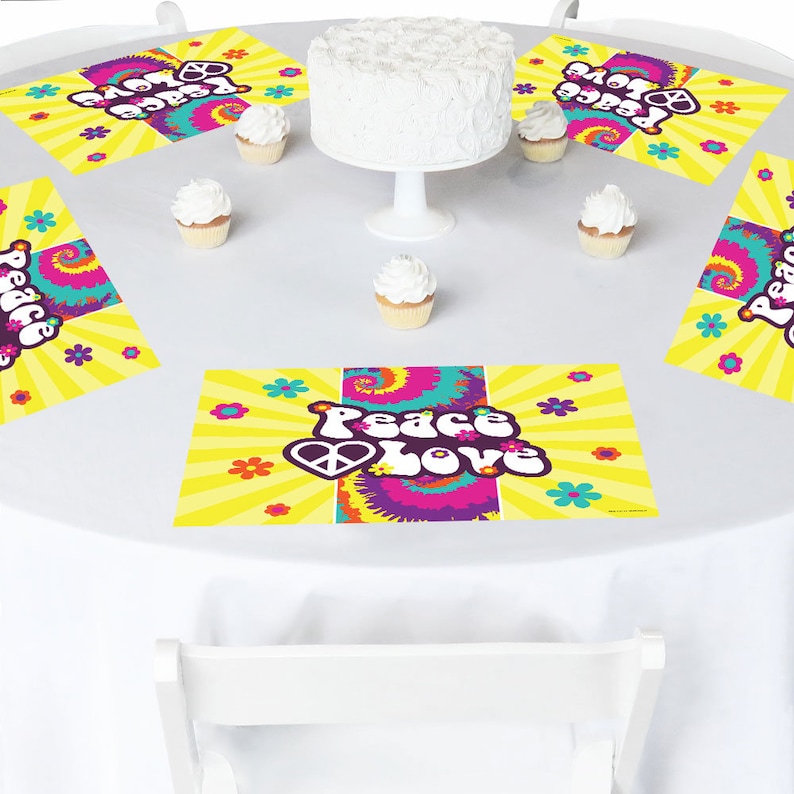 60s Hippie Party Table Decorations 1960s Groovy Party - Etsy