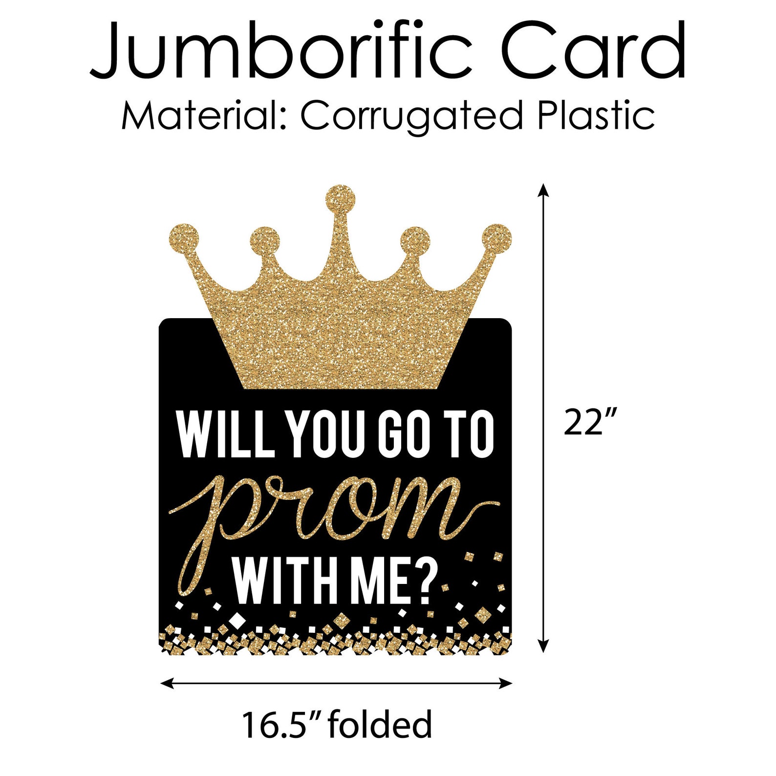 Promposal Prom Proposal Giant Greeting Card Big Shaped - Etsy