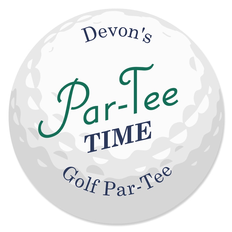 Custom Par-tee Time Golf Personalized Birthday or - Etsy