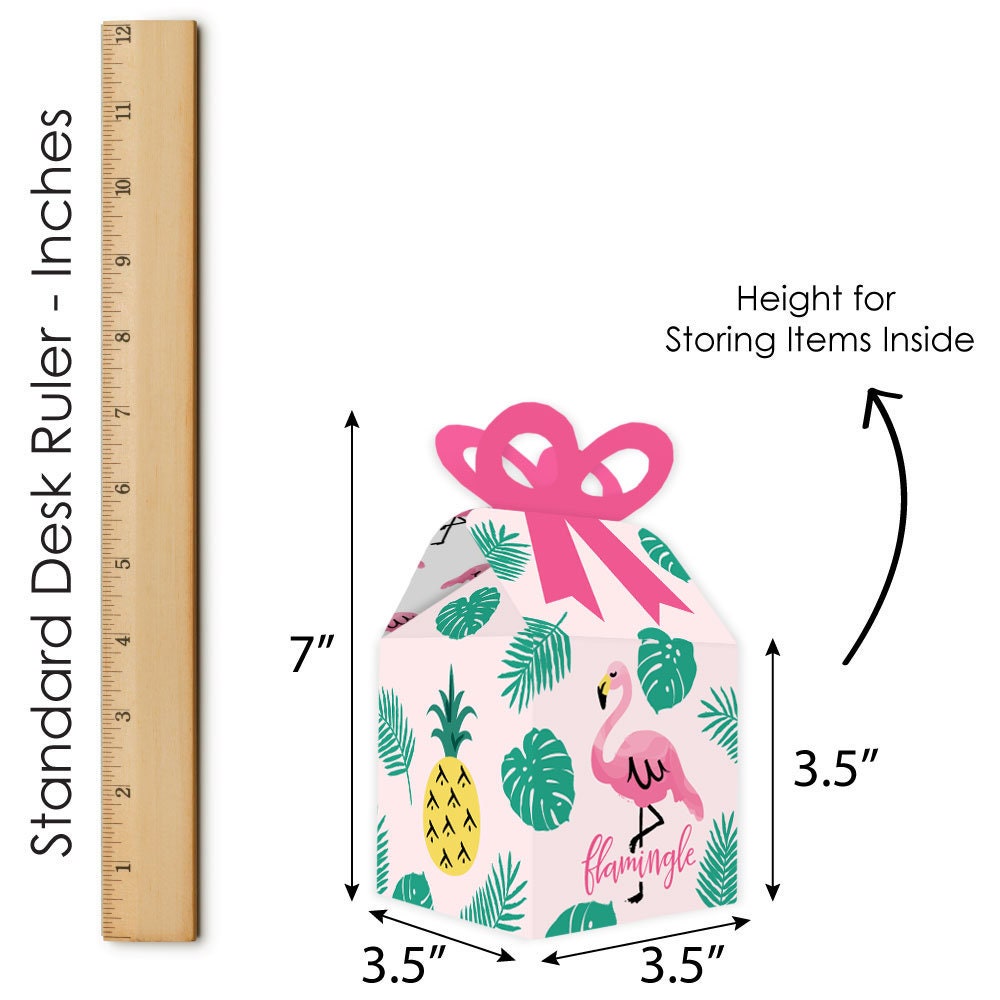 Pink Flamingo - Party Like a Pineapple - Square Favor Gift Boxes ...
