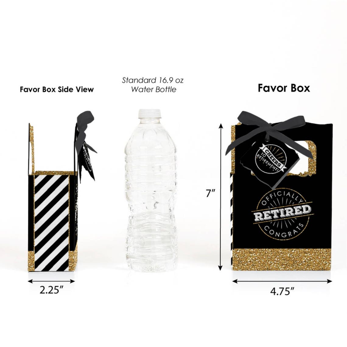 Happy Retirement Retirement Party Favor Boxes Set of 12 - Etsy