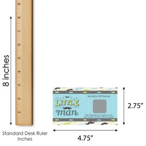 Dashing Little Man Mustache Party Baby Shower or Birthday Party Scratch ...