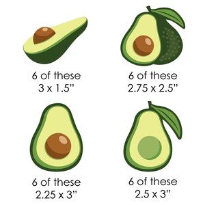 Hello Avocado - Die-cut Straw Decorations - Fiesta Paper Cut-outs ...
