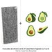 Hello Avocado Die-cut Straw Decorations Fiesta Paper Cut-outs & Striped ...