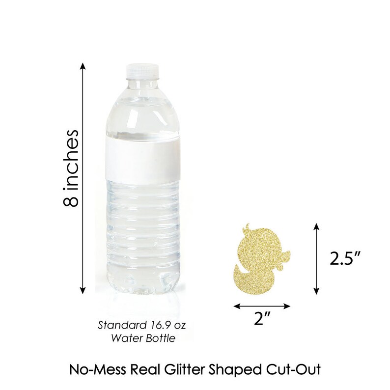 Gold Glitter Duck No-mess Real Gold Glitter Cut-outs - Etsy