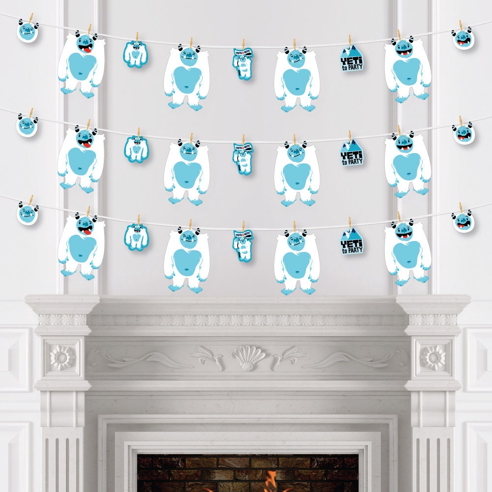 Yeti to Party Abominable Snowman Party or Birthday Party DIY - Etsy