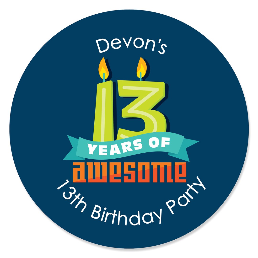 Personalized Boy 13th Birthday - Custom Official Teenager Birthday ...