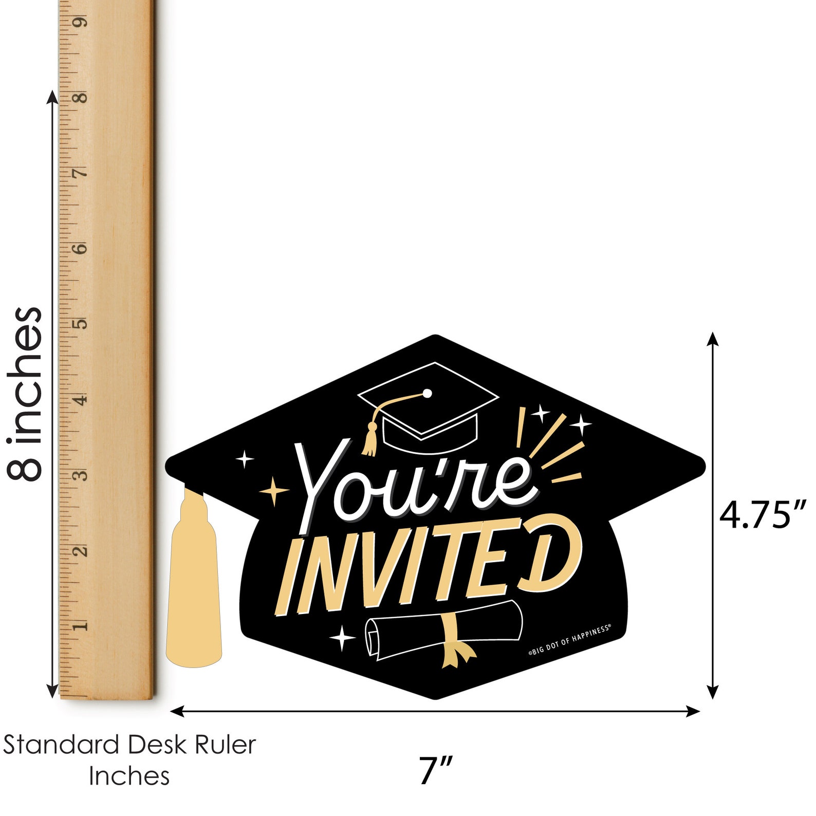Goodbye High School, Hello College - Shaped Fill-in Invitations ...