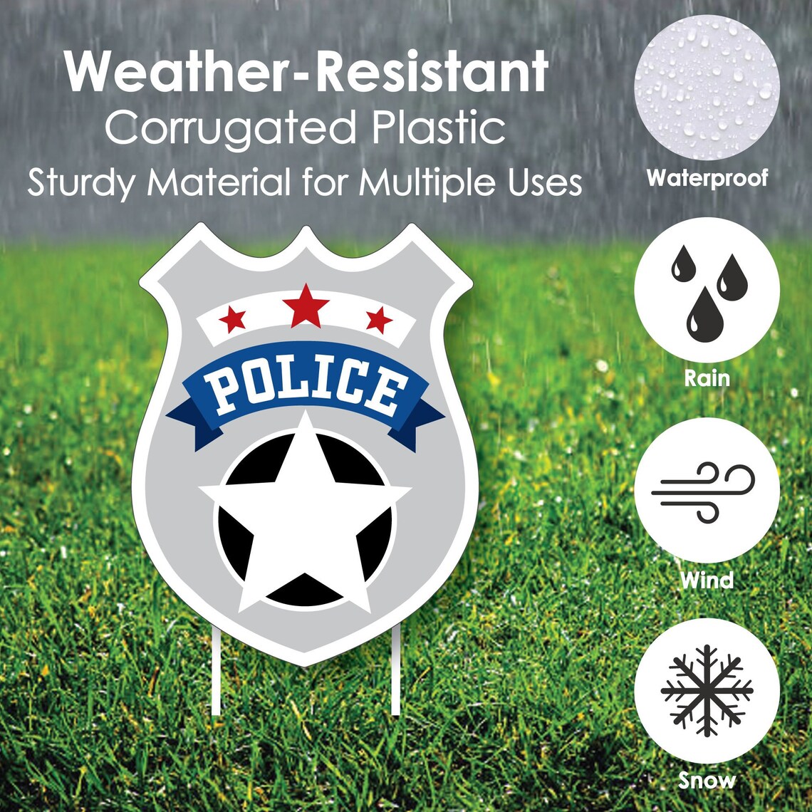 Calling All Units Police Yard Sign and Outdoor Lawn - Etsy