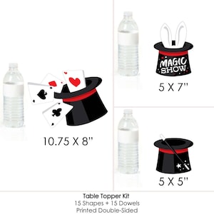 Ta-da Magic Show Magical Birthday Party Centerpiece Sticks | Etsy