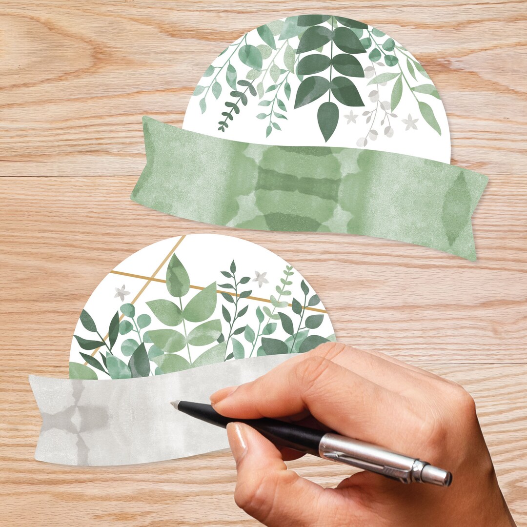 Eucalyptus Greenery - DIY Blank Paper Desk or Locker Labels - Classroom ...
