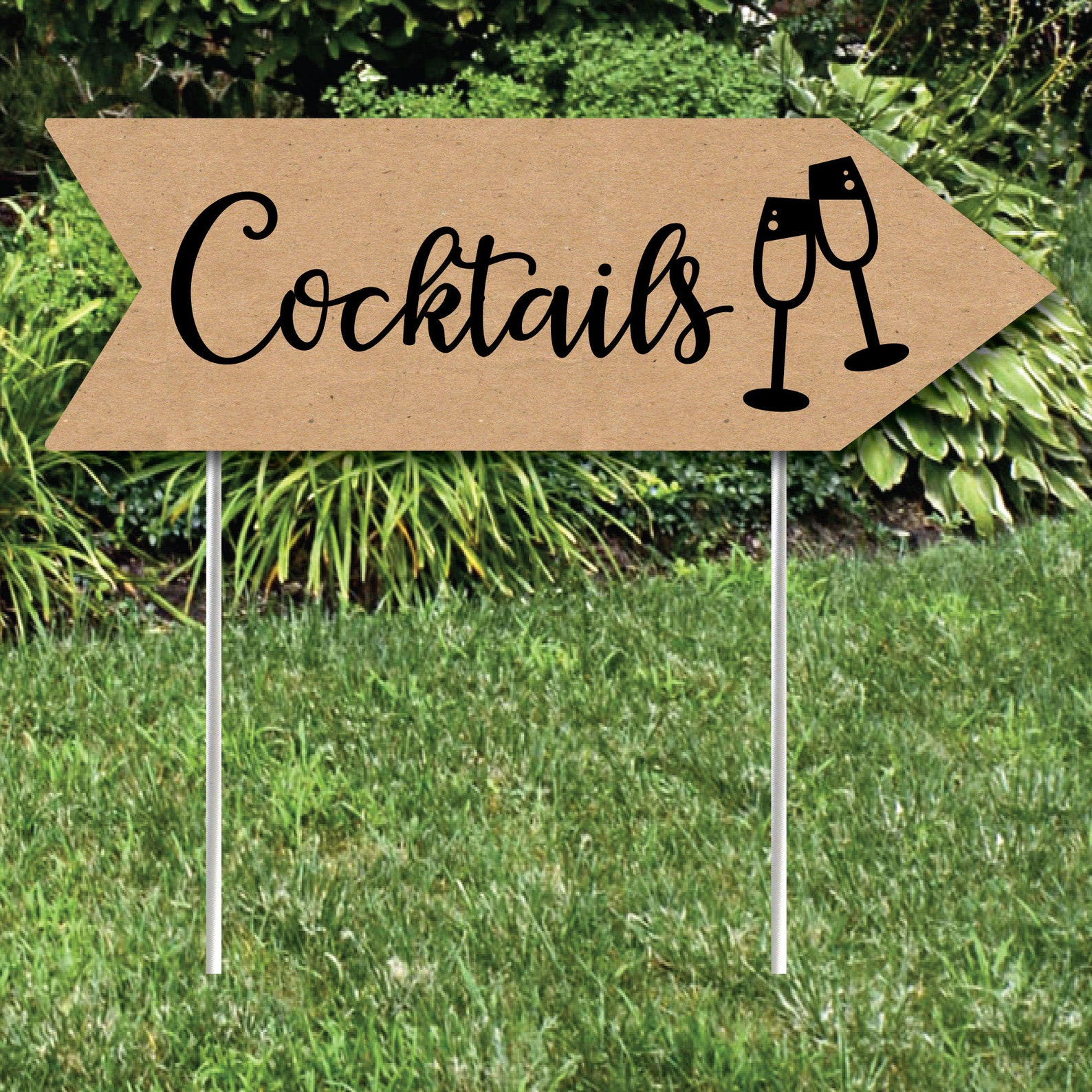 Wedding & Reception Signs Rustic Wedding Cocktails Sign - Etsy