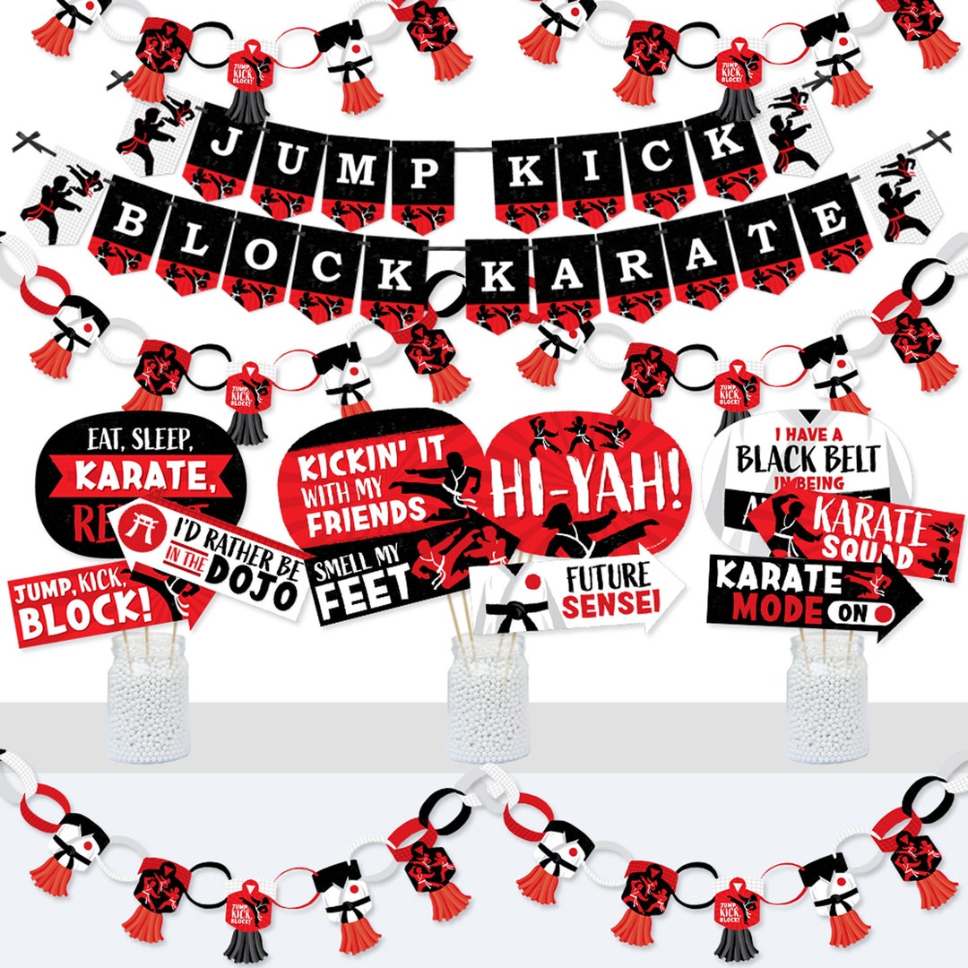 Karate Master - Banner and Photo Booth Decorations - Martial Arts ...
