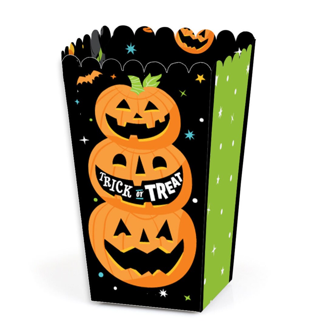 Jack-o'-lantern Halloween - Kids Halloween Party Favor Popcorn Treat ...