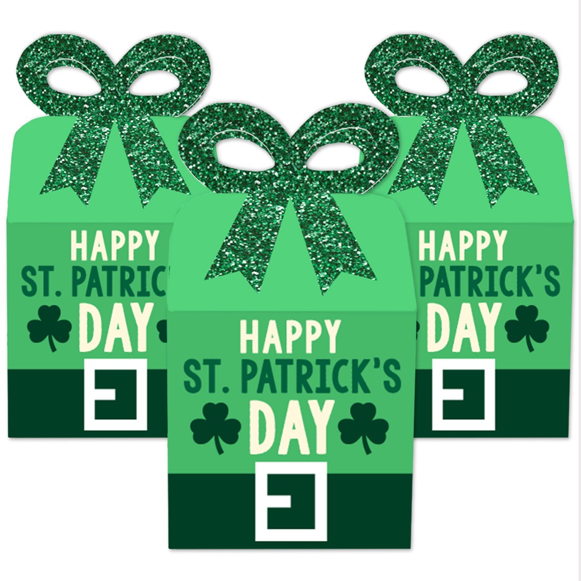 St. Patrick’s Day - Square Favor Gift Boxes - Saint Paddy’s Day Party ...