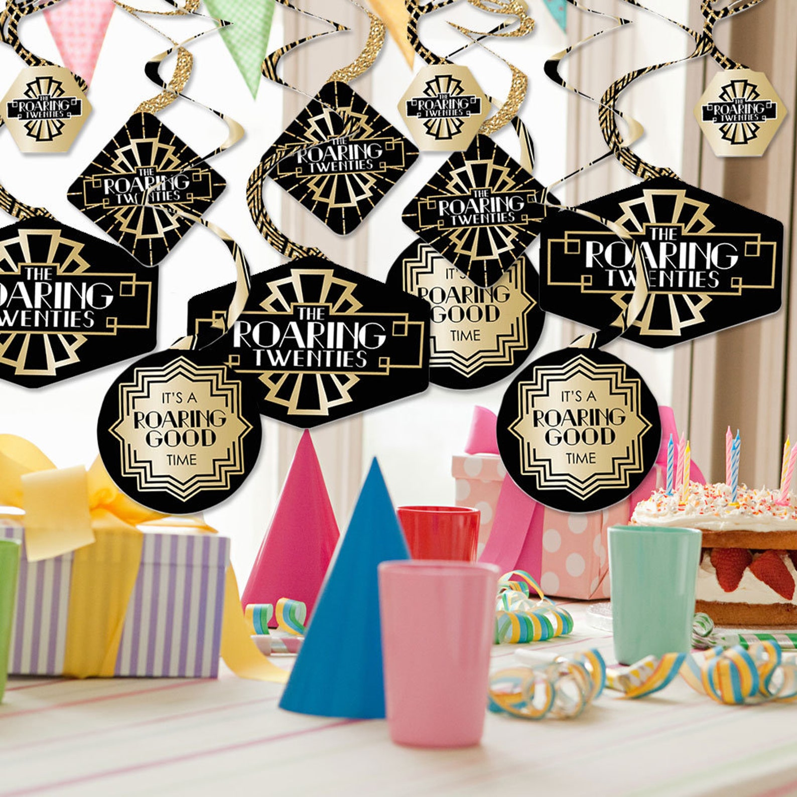 Roaring 20's Decade Party Hanging Decorations Hanging - Etsy