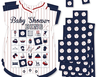 Baseball Baby Shower Bingo Game Template Bingo Baby Shower, Baby Bingo ...