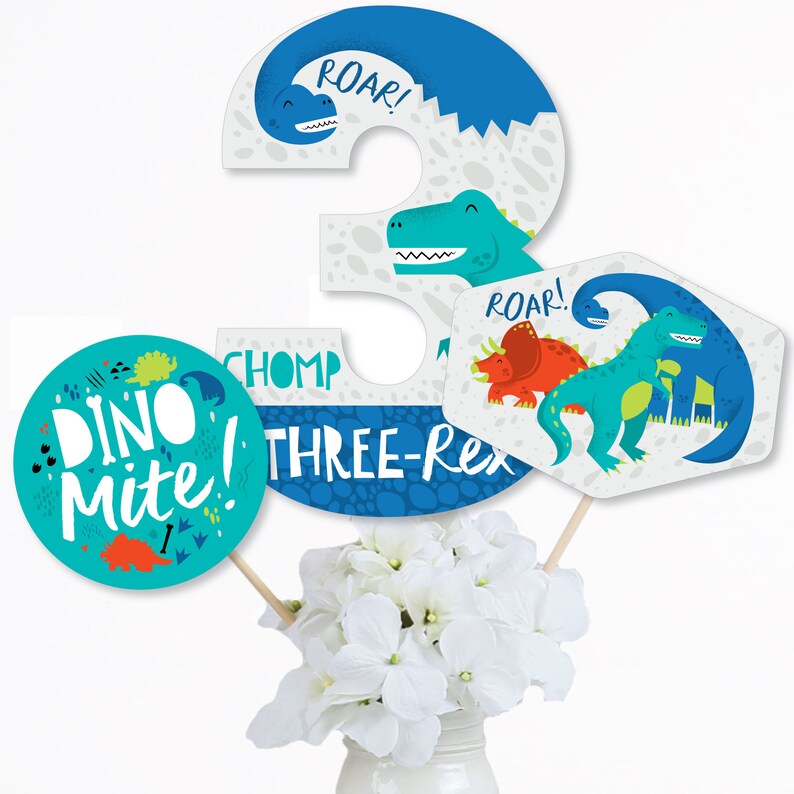 3rd Birthday Roar Dinosaur Three Rex Dino Third Birthday | Etsy