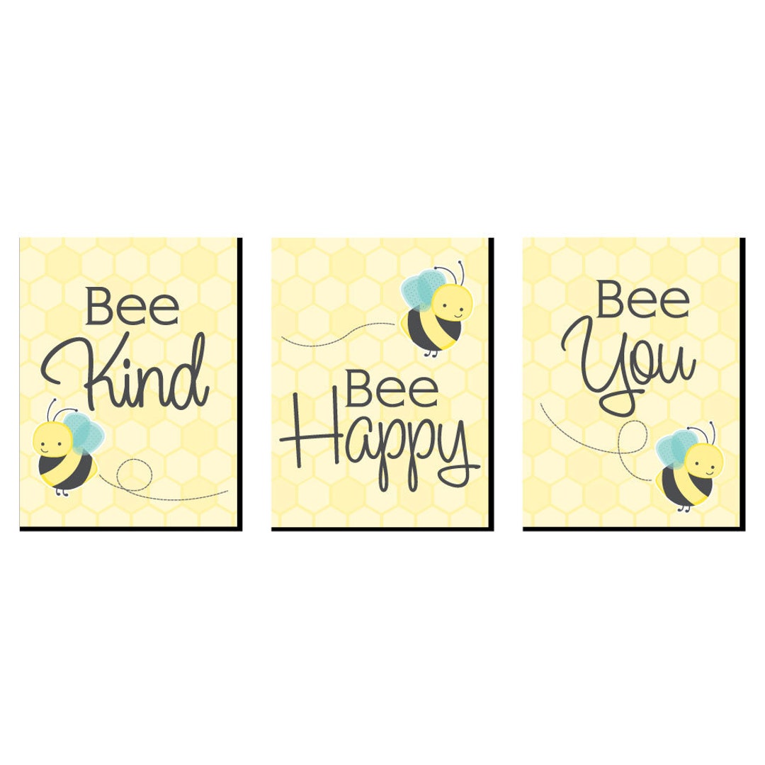 Honey Bee - Kids Room, Nursery & Home Décor - 7.5” X 10” Kids Wall Art ...
