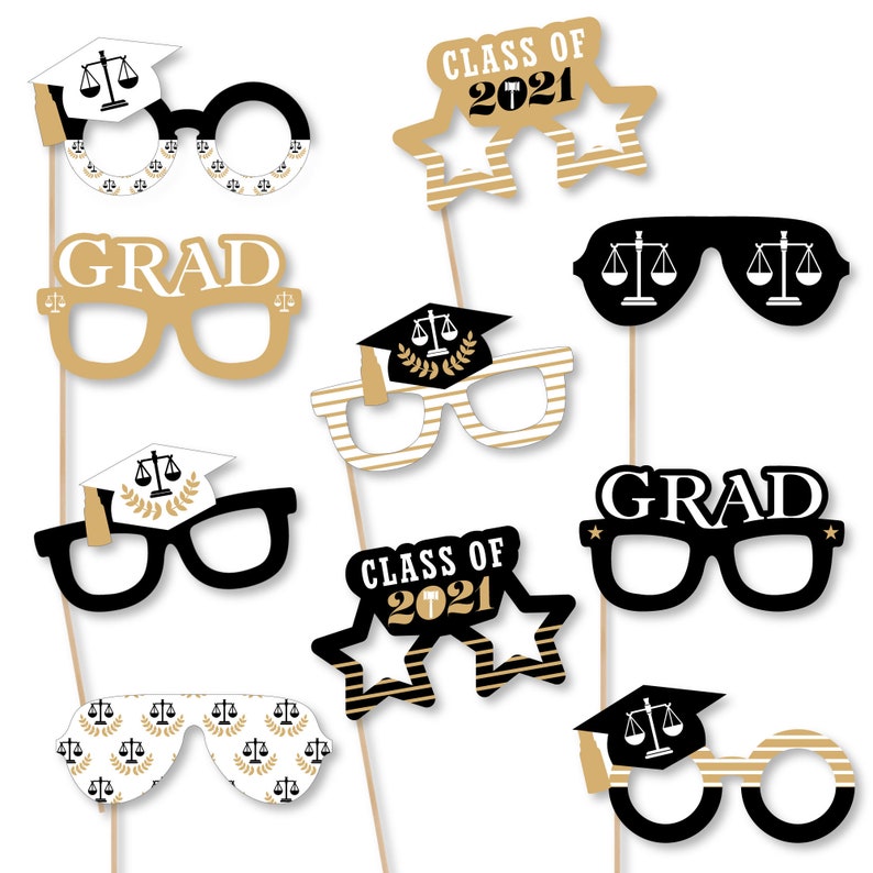 Law School Grad Glasses Paper Card Stock Future Lawyer Etsy