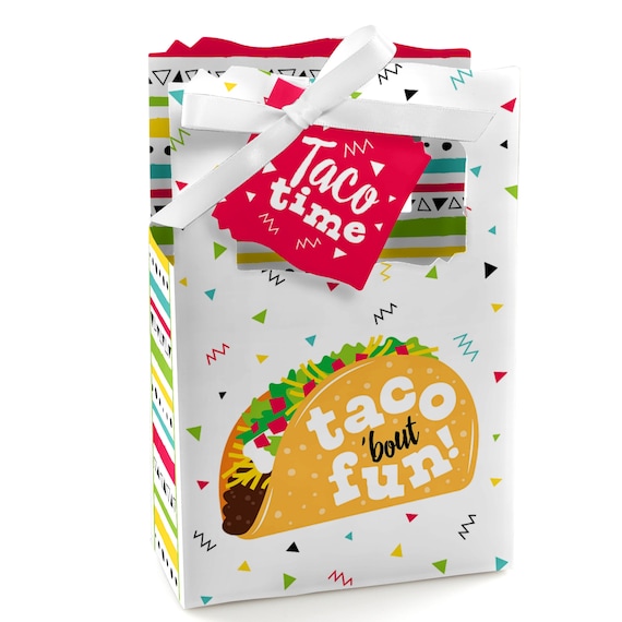 Taco ‘Bout Fun - Mexican Fiesta Favor Boxes - Set of 12 by Big Dot of ...
