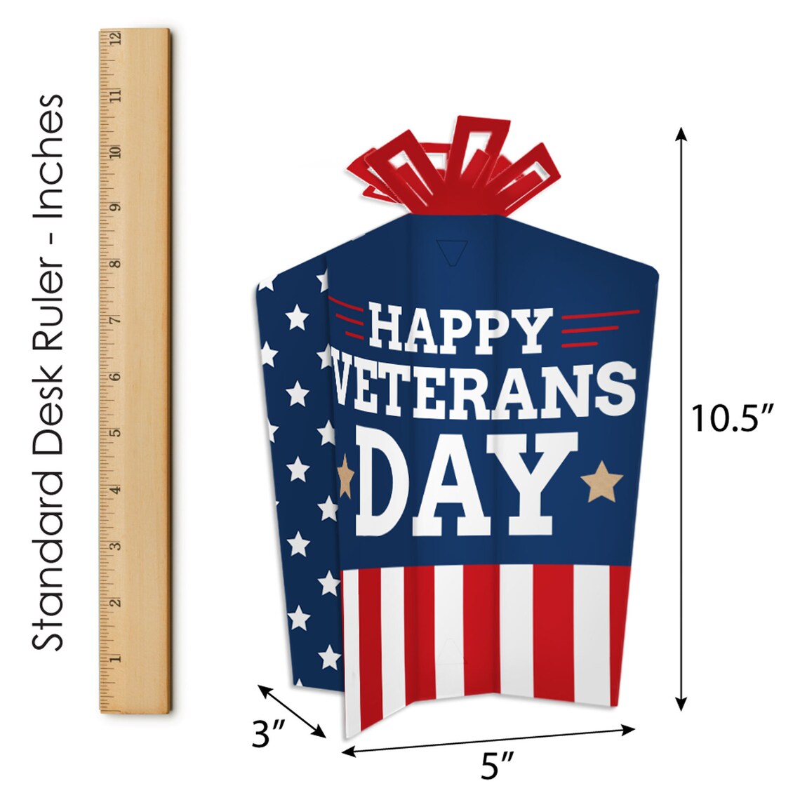 Happy Veterans Day Table Decorations Patriotic Fold and - Etsy