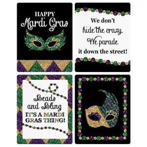 Mardi Gras Party Wine Bottle Labels - Wine Bottle Labels for Masquerade ...