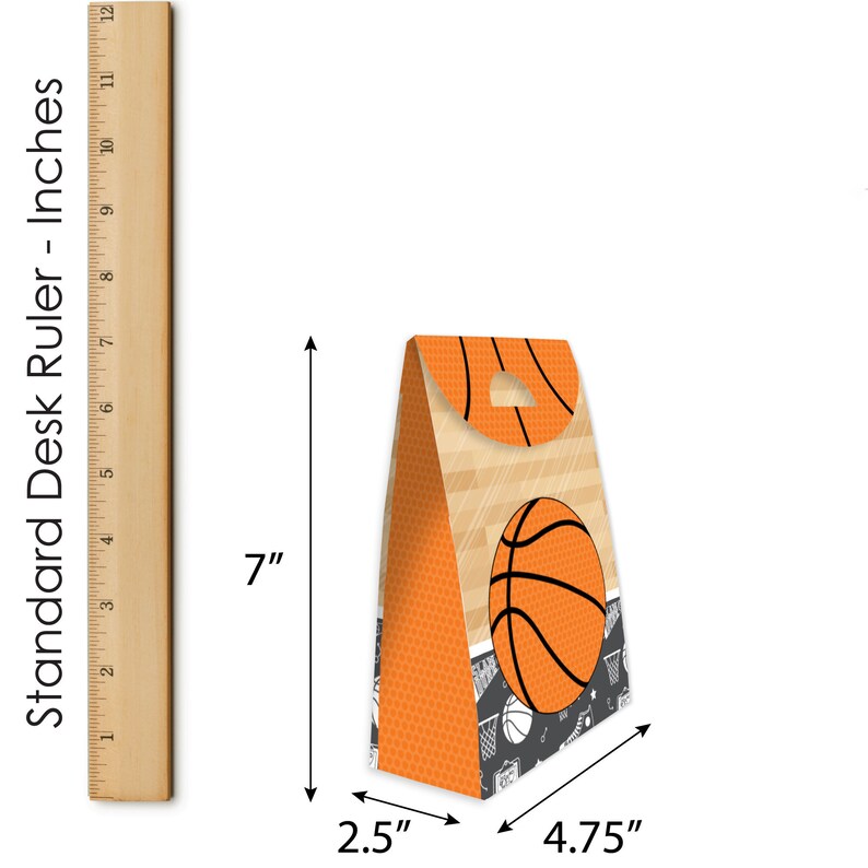 Nothin’ but Net - Basketball - Baby Shower or Birthday Gift Favor Box ...