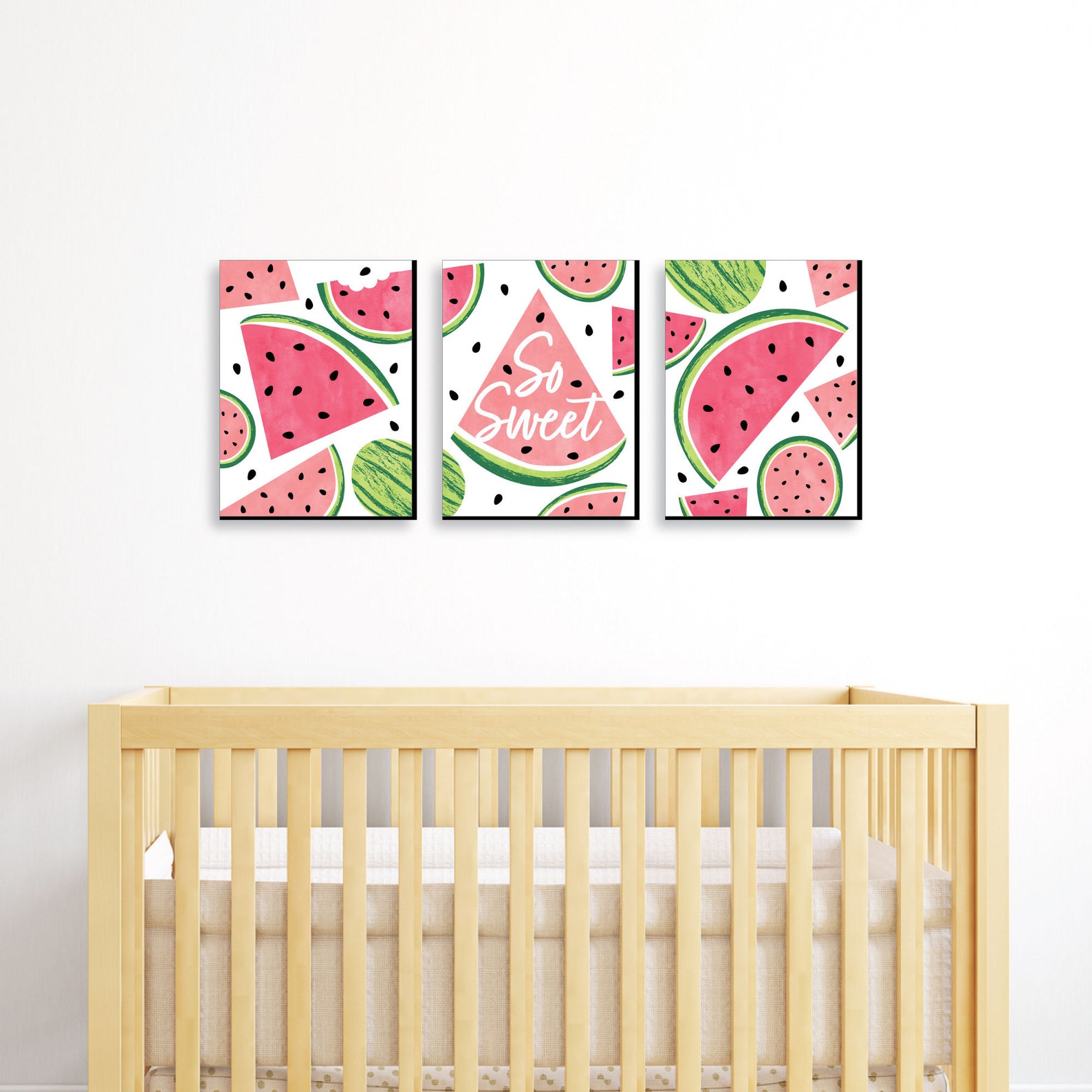 Sweet Watermelon - Fruit Kitchen Wall Art and Kids Room Decor - 7.5 X ...