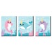 Narwhal Girl - Kids Room, Nursery & Home Décor - 7.5” X 10” Kids Wall ...