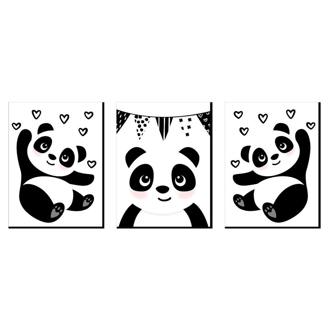 Party Like a Panda Bear - Kids Room, Nursery & Home Décor - 7.5” X 10 ...