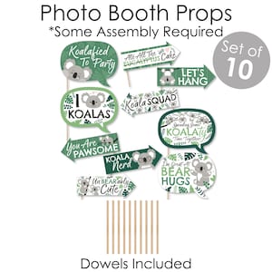 Koala Cutie - Banner and Photo Booth Decorations - Bear Birthday Party ...