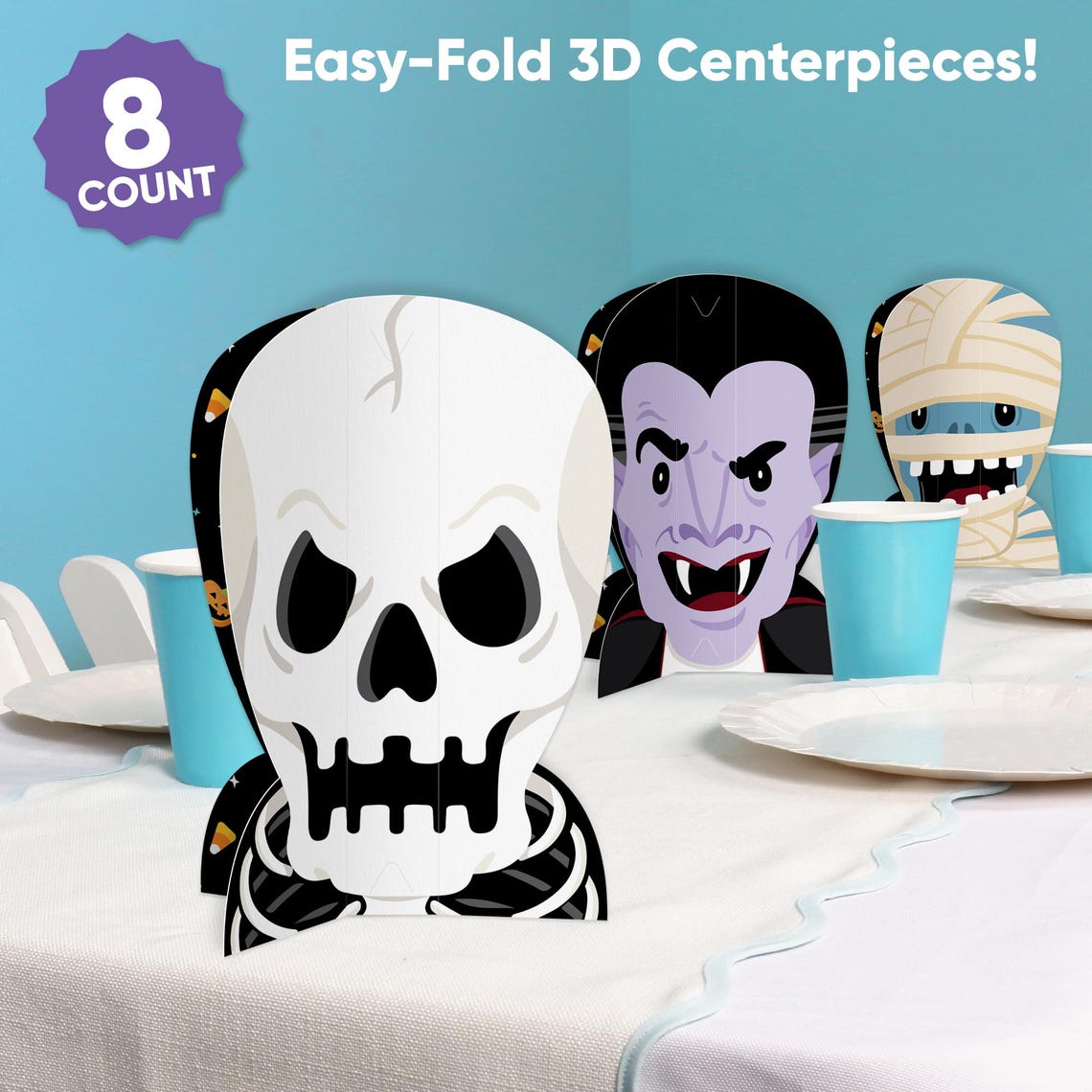 3D Halloween Monsters Centerpiece Table Decorations, Freestanding ...