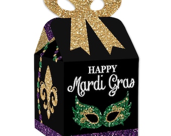 3 Mardi Gras Treat Bags, Mardi Gras, Mardi Gras Party, Fleur De Lis ...