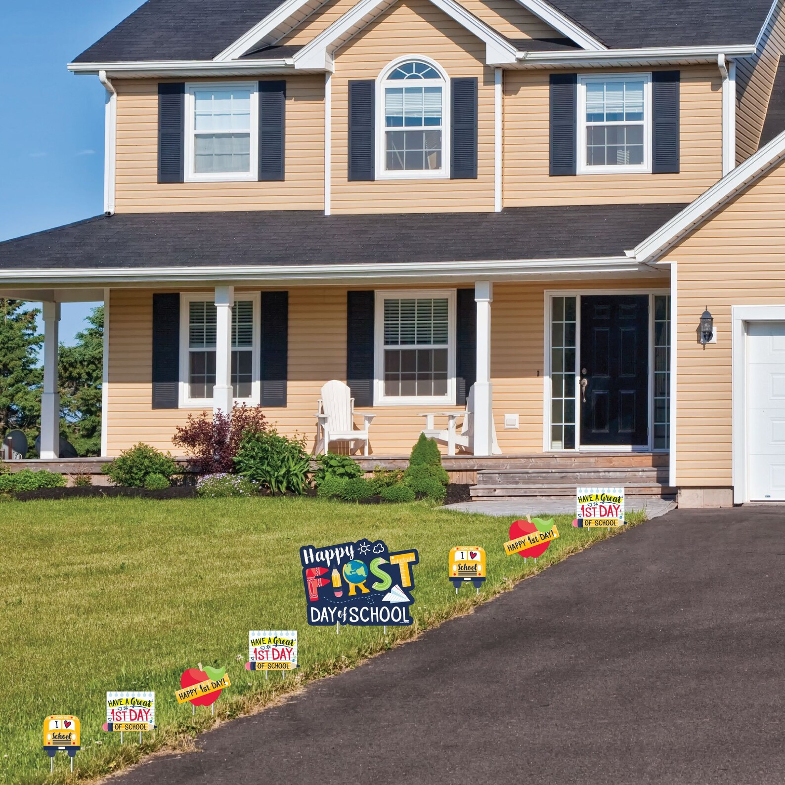 First Day of School Yard Sign and Outdoor Lawn Decorations - Etsy