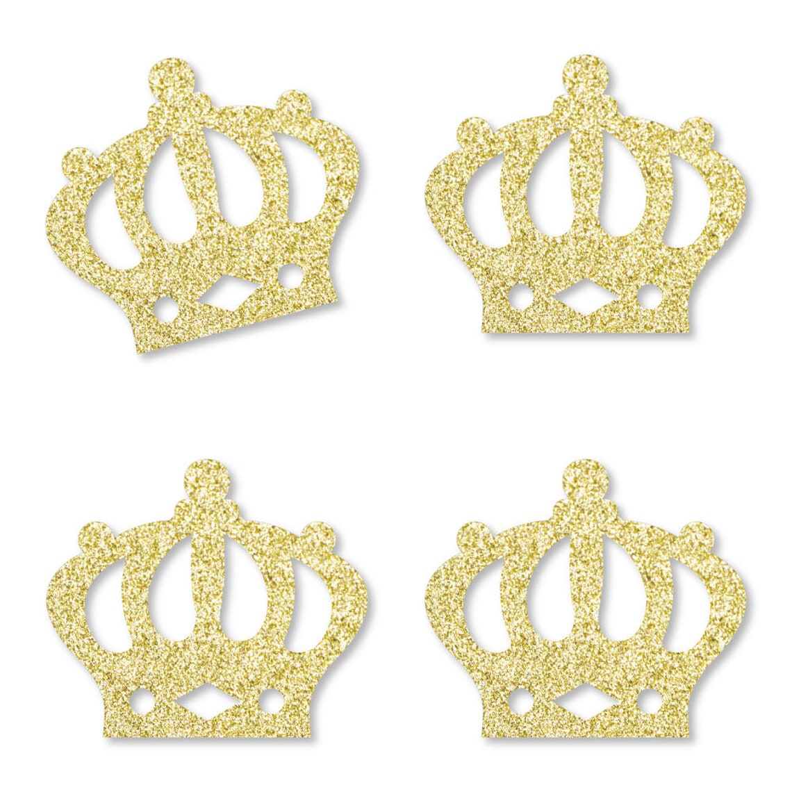 Prince Crown No-mess Real Gold Glitter Cut-outs Royal - Etsy
