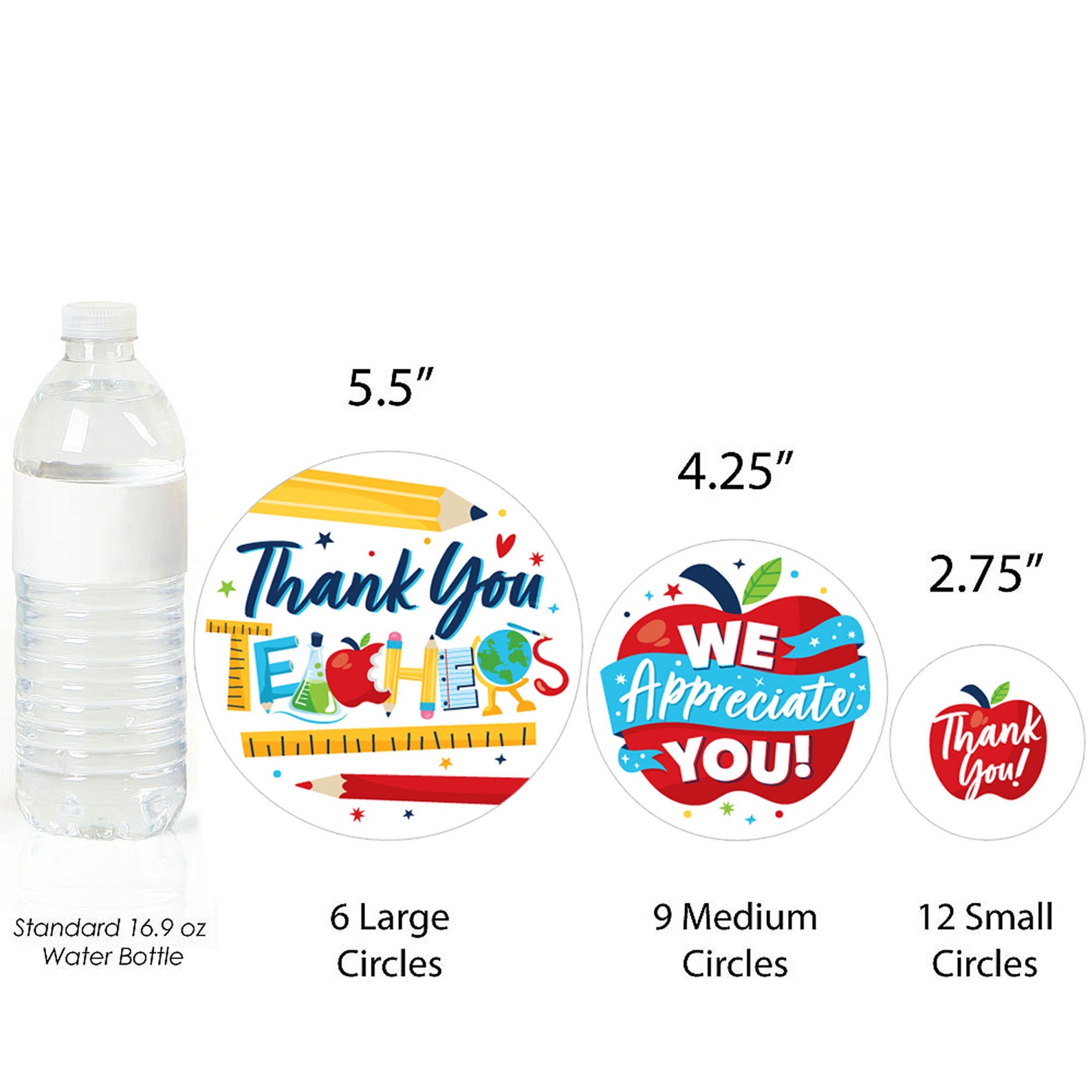 Thank You Teachers Teacher Appreciation Giant Circle - Etsy Canada