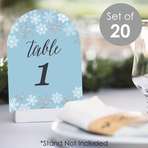 Winter Wonderland - Snowflake Holiday Party and Winter Wedding Double ...