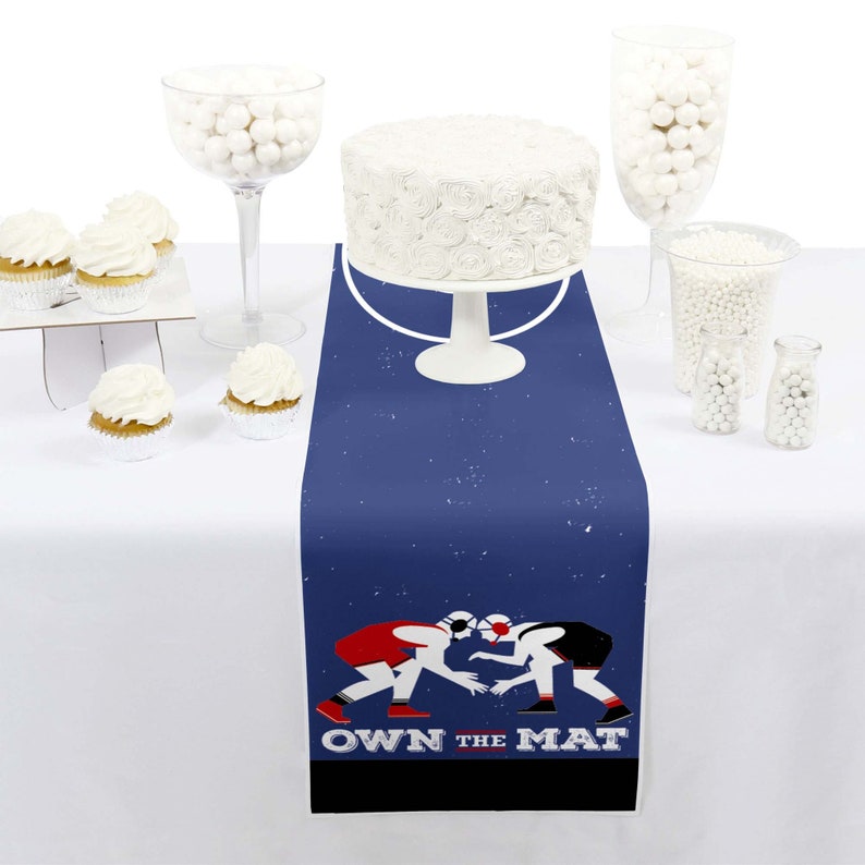 Own the Mat - Wrestling - Petite Birthday Party or Wrestler Party Paper ...
