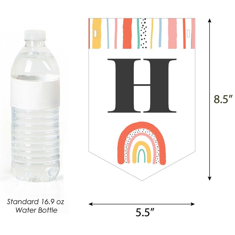 Hello Rainbow Boho Baby Shower and Birthday Party Bunting | Etsy