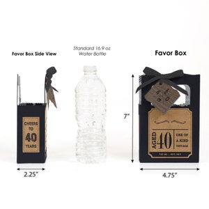 40th Milestone Birthday - Party Favor Boxes - Set of 12 - Etsy