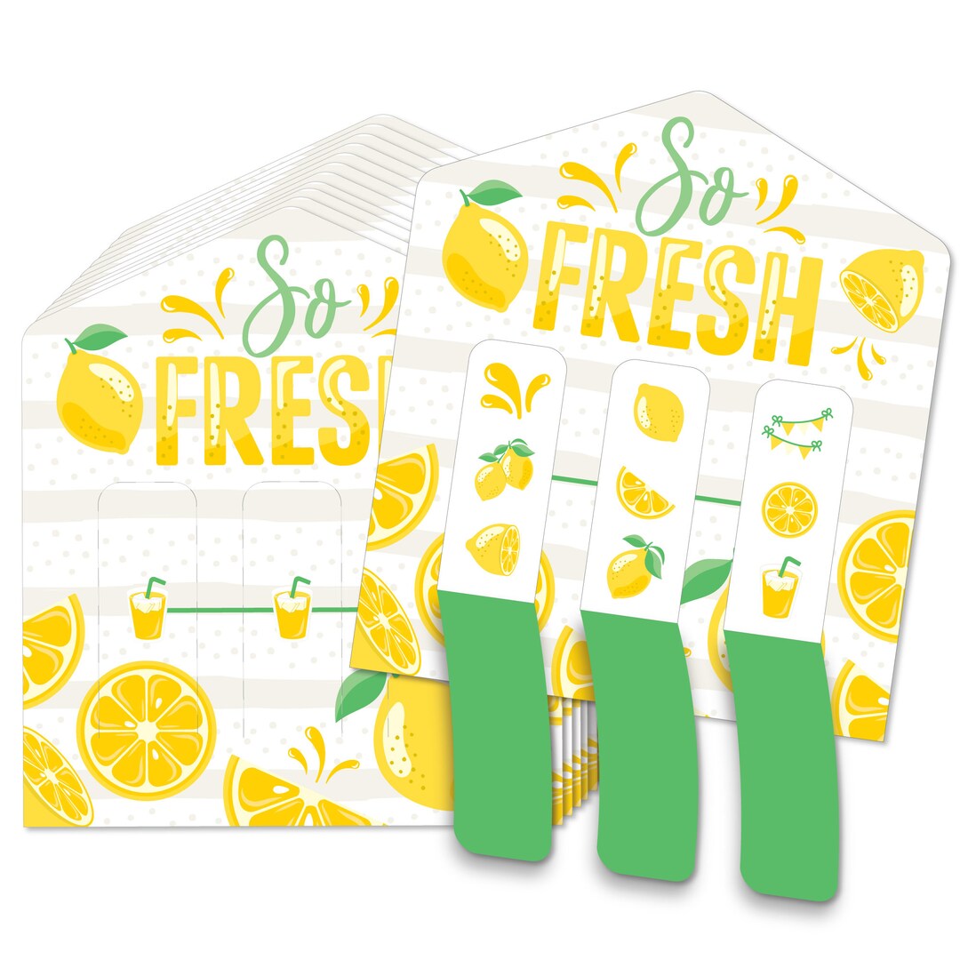 So Fresh - Lemon - Citrus Lemonade Party Game Pickle Cards - Pull Tabs ...