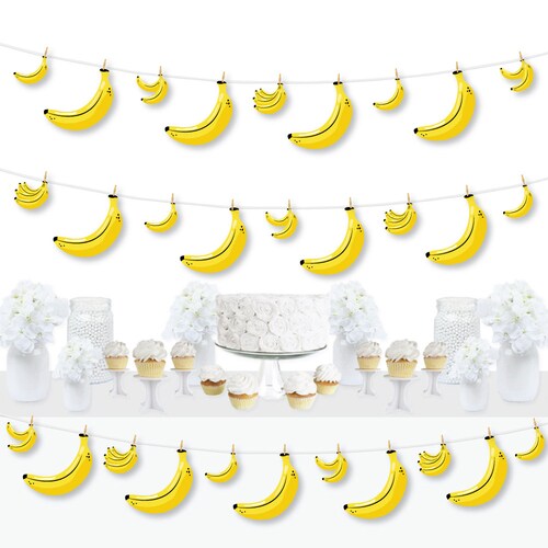 Let's Go Bananas Birthday Backdrop Bananas Party Banner - Etsy