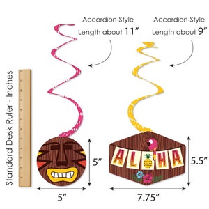 Tiki Luau - Tropical Hawaiian Summer Party Hanging Decor - Party ...